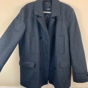 Black Rivet | Jackets & Coats | Black Rivet Mens Pea Coat Wool Blend ...